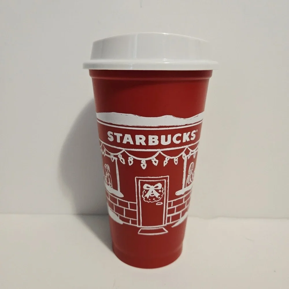 Starbucks | Dining | New Starbucks Reusable Red Cup 225 Holiday ...